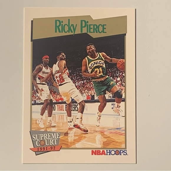 NBA HOOPS | Toys | 991 Nba Hoops Seattle Supersonics Ricky Pierce 498 ...